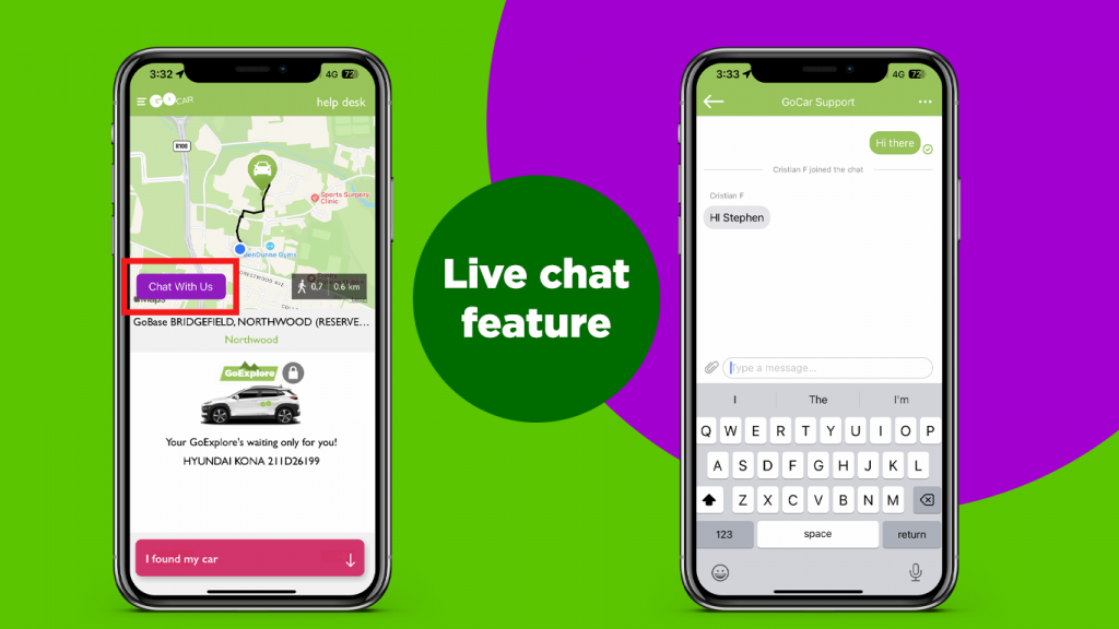 GoCar now has live chat! - GoCar